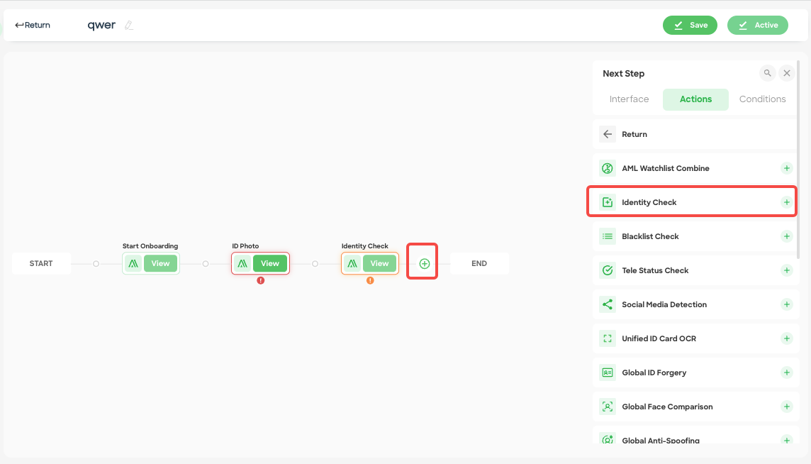 OSP - Workflow - Create Workflow – ADVANCE.AI