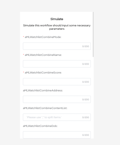 OSP - Workflow - Simulate Workflow – ADVANCE.AI