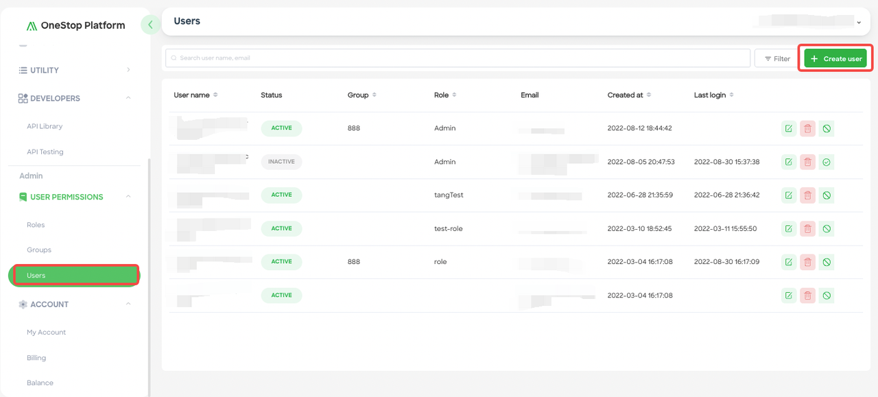Create, Modify, and Set User Permissions in OSP – ADVANCE.AI
